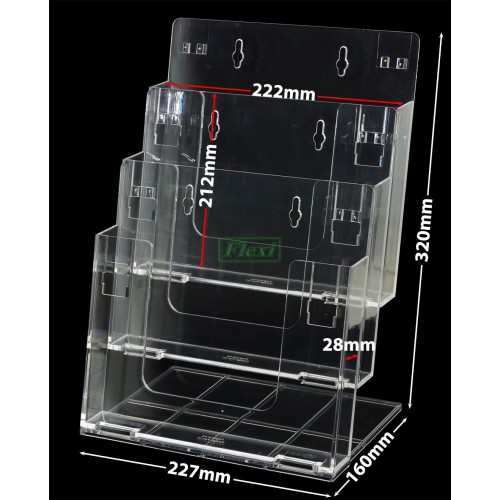 Acrylic Stand A4 3-Tier N98 FLEXI